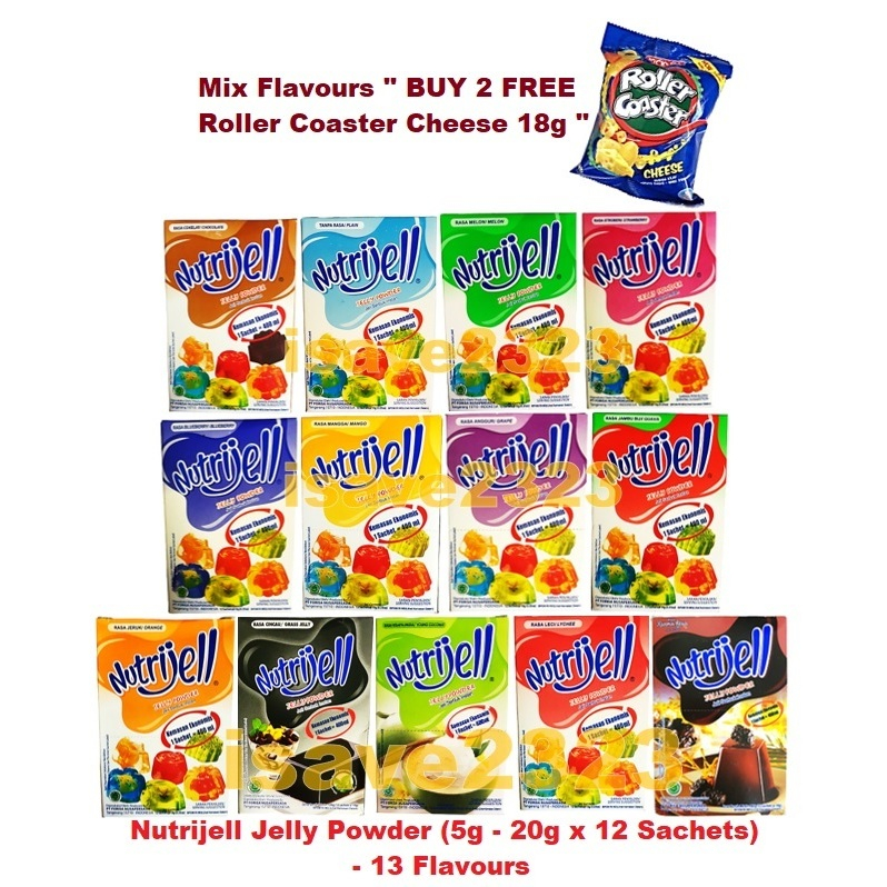[BUY 2 FREE 18g Roller Coaster Cheese] Nutrijell Jelly Powder (10g ...