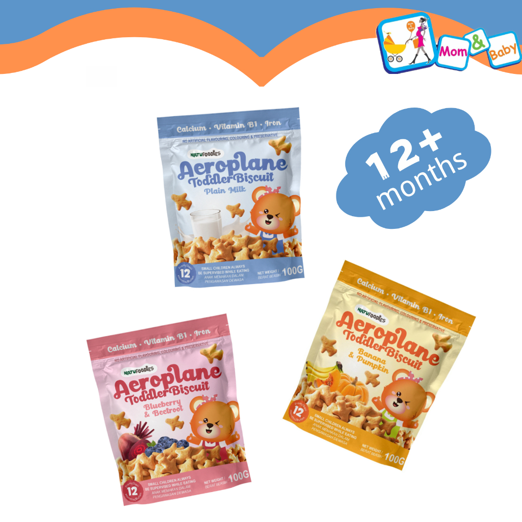 Natufoodies Aeroplane Toddler Biscuits in BAG (100g) | Shopee Malaysia