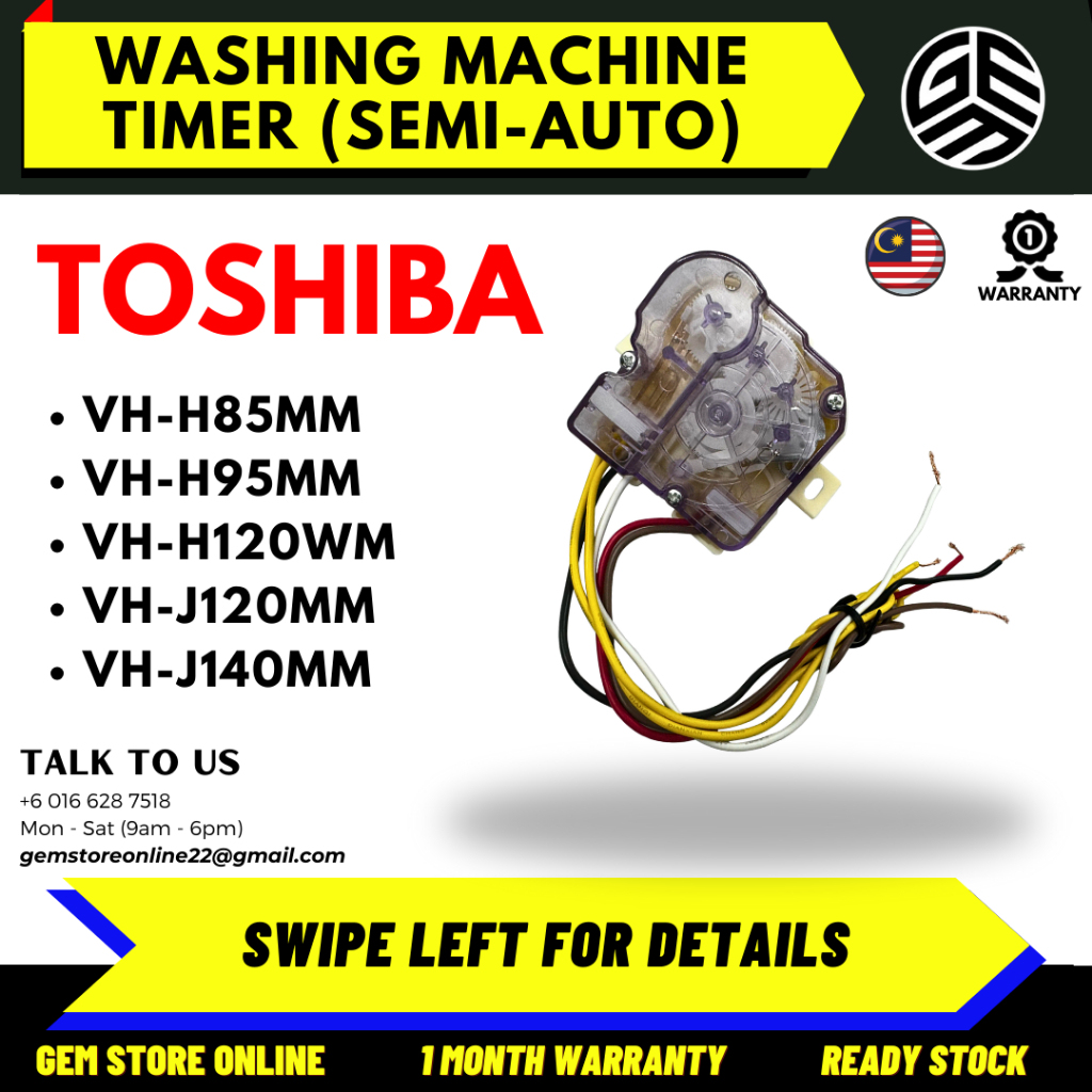 VH-H85MM / VH-H95MM / VH-H120WM / VH-J120MM / VH-J140MM TOSHIBA Washing ...