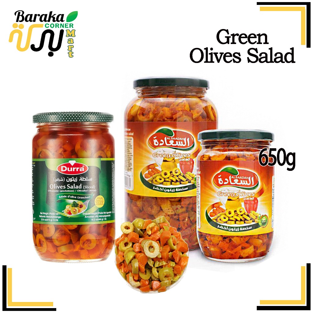 Durra Olives Salad Alssadah Zaitun Salad 650g / 675g Halal Imported ...