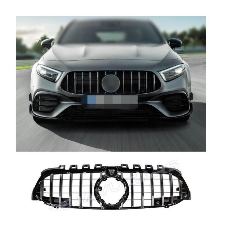 W177 V177 A200 A250 A35 A45s Front GT Chrome Black Grill M613 | Shopee ...