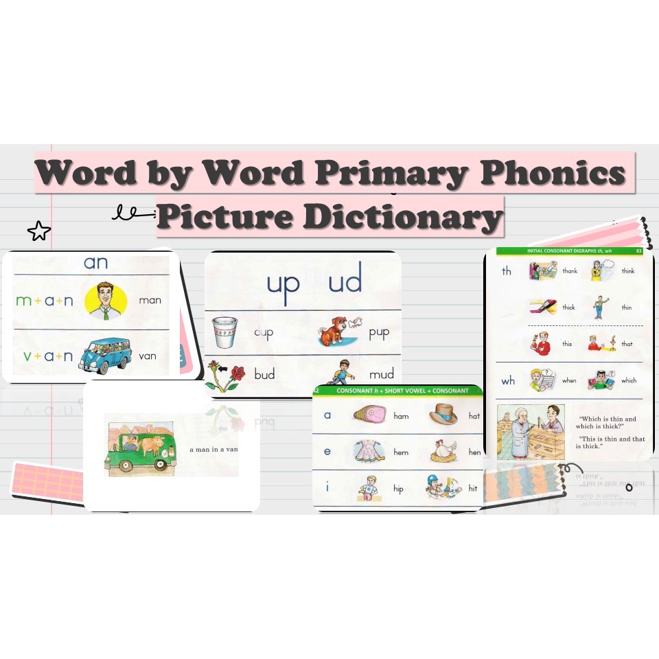 [PRE266] 123 pages Word by Word Primary Phonics Picture Dictionary ...