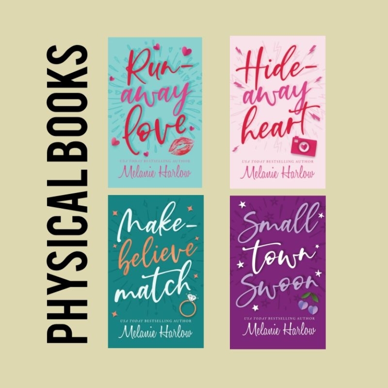 Melanie Harlow (Cherry Tree Harbor 4 Books):Run Away Love, Hide Away Heart, Make Believe Match ...