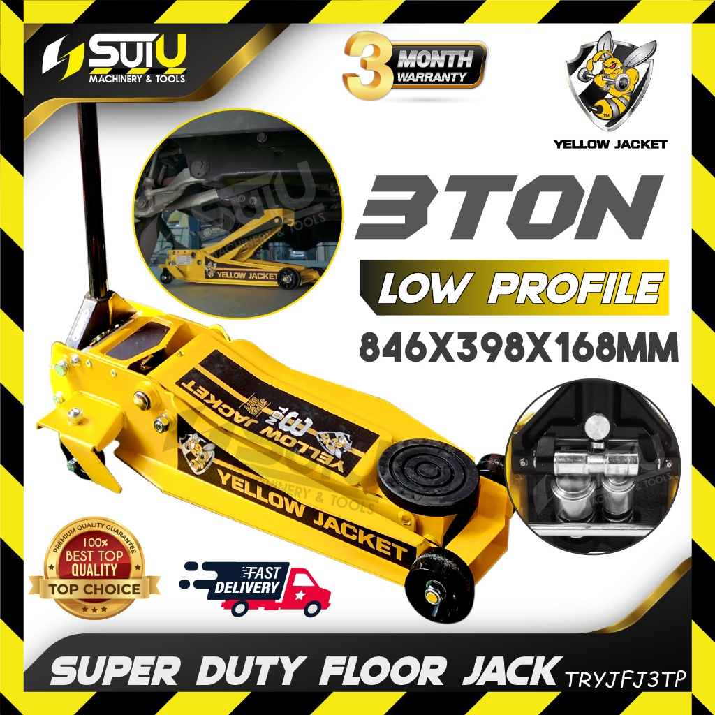 【HEAVY DUTY】YELLOW JACKET 56647 / TRYJFJ3TP 3 Ton Low Profile Floor ...