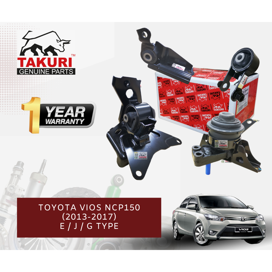 TAKURI TOYOTA VIOS NCP42 NCP93 (2007-2013) NCP150 (2013-2017) ENGINE MOUNTING SET | Shopee Malaysia