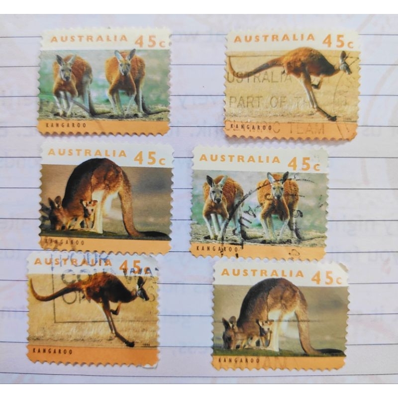 Australia Stamps Kangaroo postage stamps Setem Overseas 外国邮票 | Shopee ...
