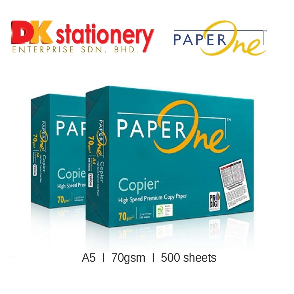 Paper One / Double A 70gsm 500's A5 / B5 Paper Kertas Copier Paper ...