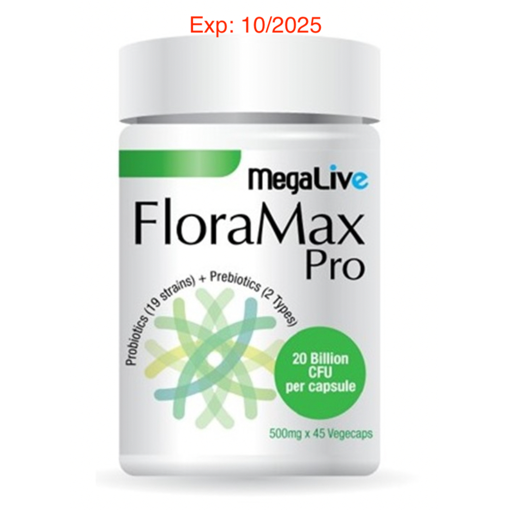 *Ready Stock* MegaLive FloraMax Pro 500mg x 45 vegacaps (Exp: 10/2025 ...