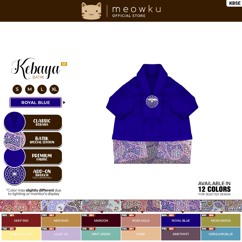 MEOWKU Kebaya Batik (Baju Raya Kucing) - Special Edition | Shopee Malaysia