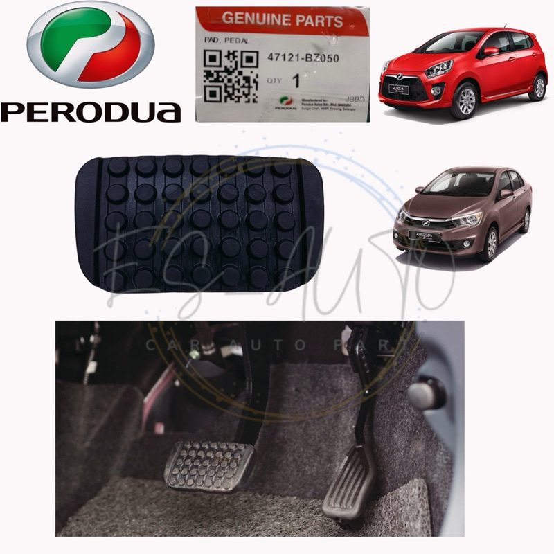 Original Axia 2014-2022 & Bezza 2016-2023 Brake Pedal Pad Rubber ...