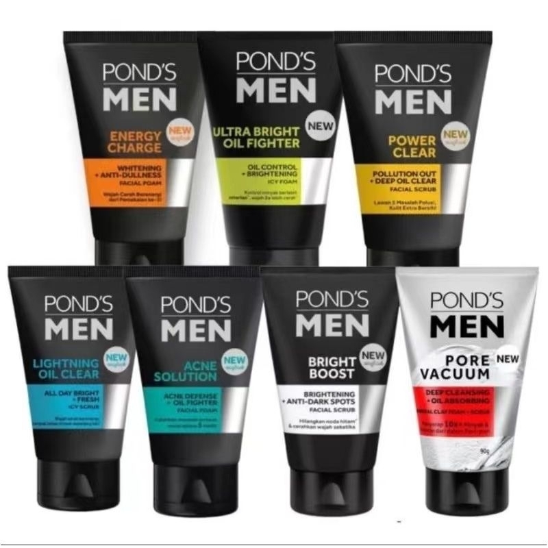 Ponds Men Energy Charge Facial Foam / Scrub 100g (Exp:10/2026 ...