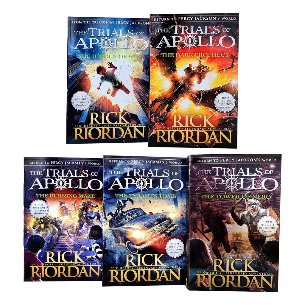 Trials of Apollo [5 books) by Rick Riordan (original) | Shopee Malaysia