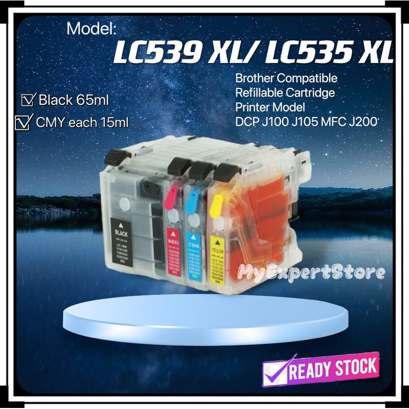Brother Compatible LC 539 535 LC539 LC535 LC539XL LC535XL BCMY ...