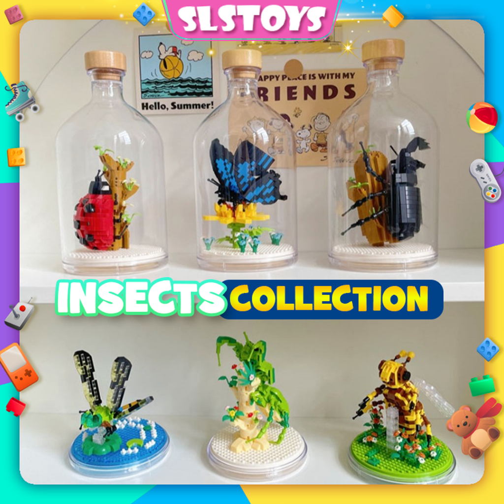 Wise Hawk Block Insect In Transparent Cover Lady Bug Butterfly Gift ...