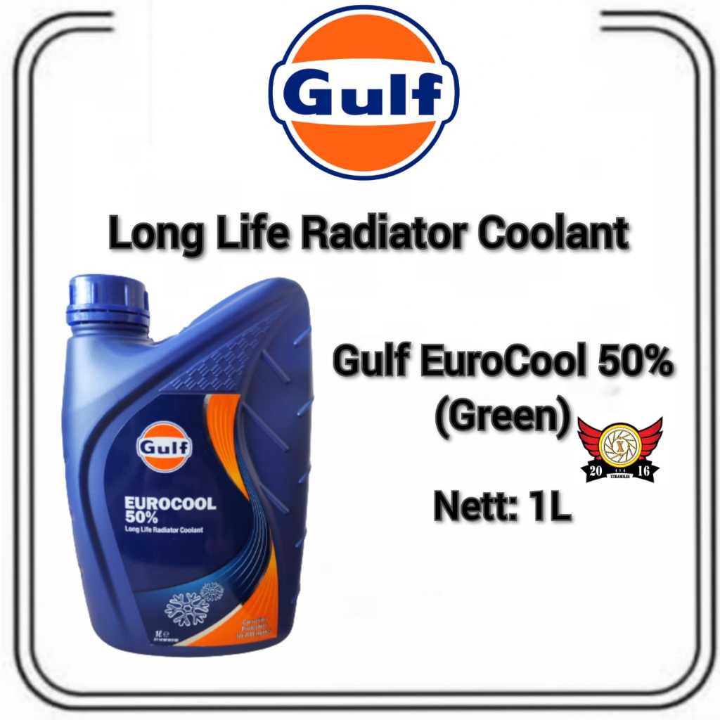 GULF Eurocool 50% Long life Radiator Coolant (1L) | Shopee Malaysia