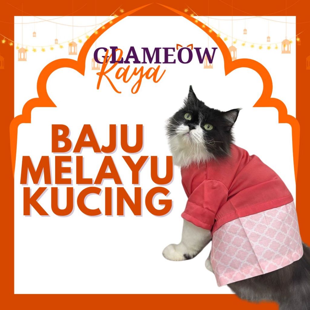 Glameow Baju Raya Kucing, Baju Melayu Kucing | Shopee Malaysia