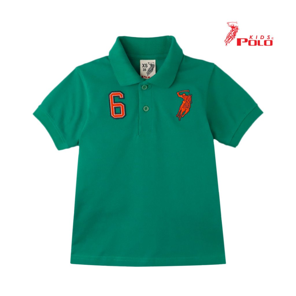 Polo Kids Boys Basic Number 6 Short Sleeve Polo Tee 01-102314 | Shopee ...