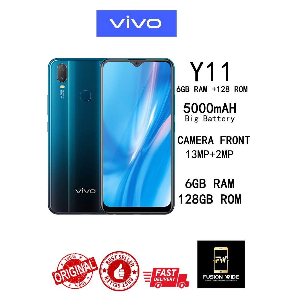 vivo Y11 Smartphone 8GB RAM + 256 ROM 5000mAH Battery | Shopee Malaysia