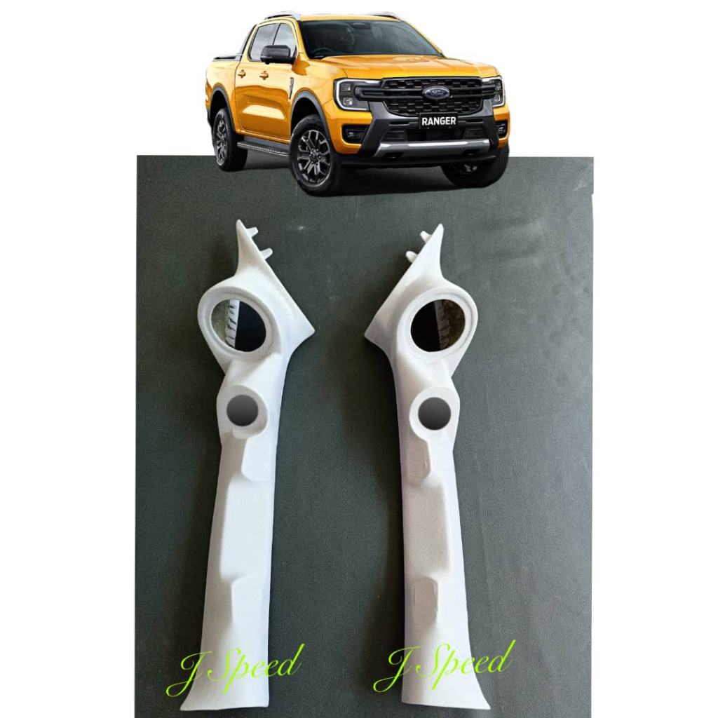 Ford Ranger(T9) 2022yrs-2024year (Tyre R2) 3 Way Air Pillar Tweeter + 3 ...