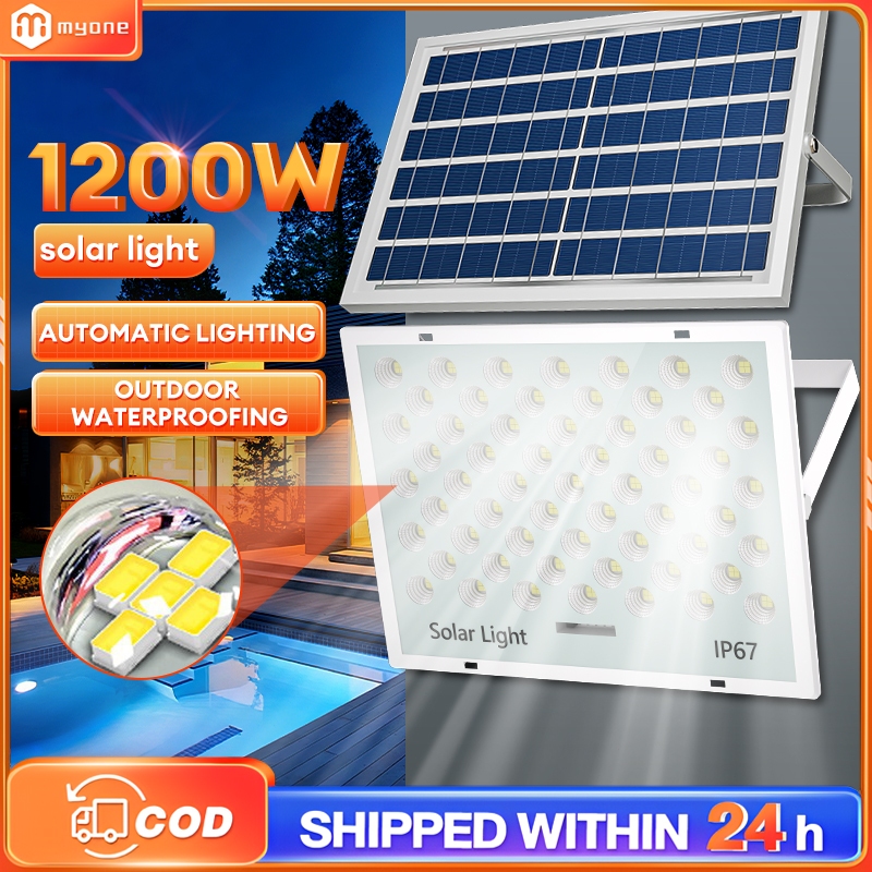 Solar Light 1200W lampu Solar Light outdoor lighting Waterproof IP67 ...