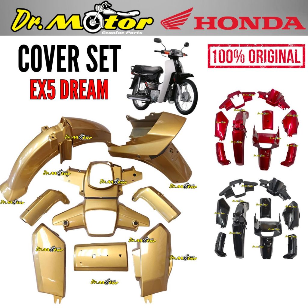 100% ORIGINAL BSH EX5 DREAM COVER SET COVERSET CAVER KAVER BODY COMPLETE Biru Gold White STRIPE ...