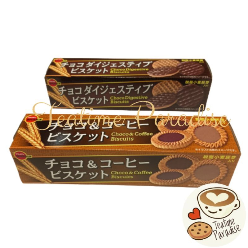 [Imported from Japan] Bourbon Choco & Coffee Biscuits 24pcs / Choco ...