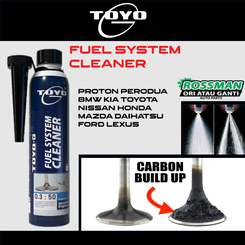 Toyo-G AutoLube Injector Injection Cleaner 300mL Toyo Gasoline Petrol Proton Perodua Honda ...