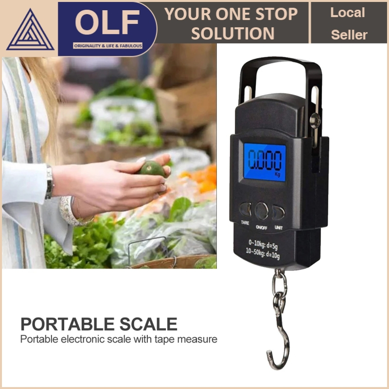 Electronic Scale Portable Scale Household Luggage Scale 50KG Portable ...