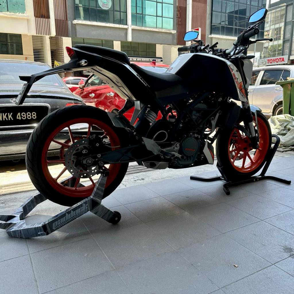 Motorcycles Motorbike Paddock Stand Front Wheel Chock Heavy Duty Front ...