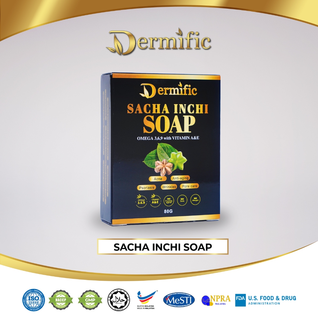 Zemvelo Dermific sacha inchi Sabun Semulajadi untuk Kulit Sihat ...