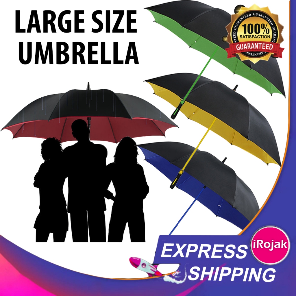 [iRojak] Extra Large Double Layer Wind Resisting Umbrella Big Size ...