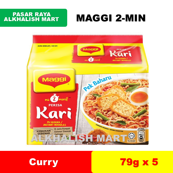 MAGGI 2-MINUTE CURRY (79g x 5 Packs) ORIGINAL MAGGI KARI | Shopee Malaysia