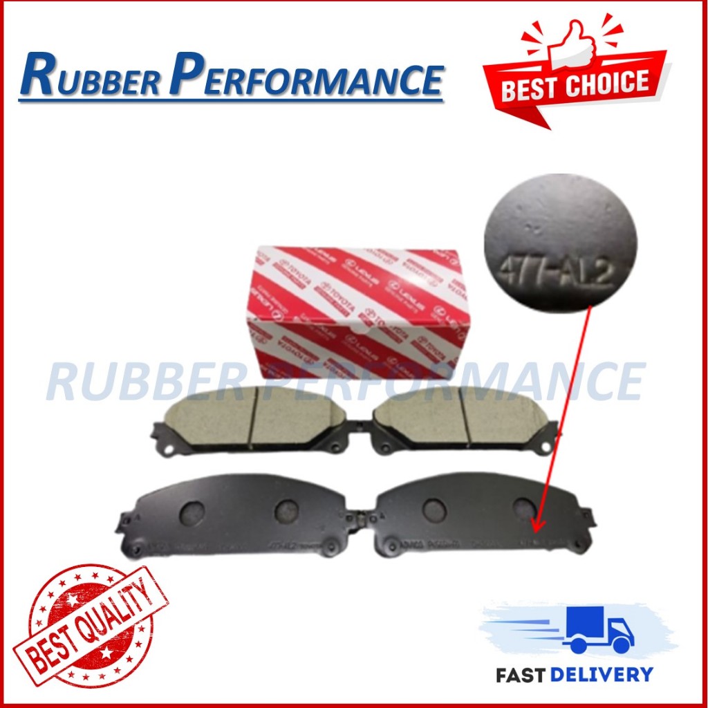 1 DEPAN/FRONT BRAKE PADS TOYOTA HARRIER ASU60 (2013-2020) /LEXUS RX270 ...