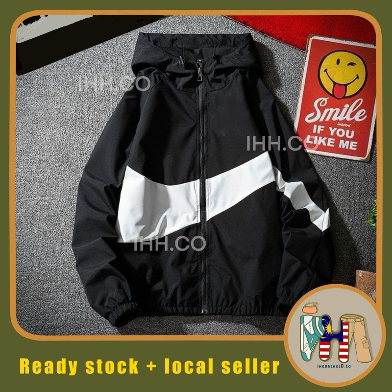 N Design Jacket Unisex Men and women Windbreaker Waterproof Jogging ...