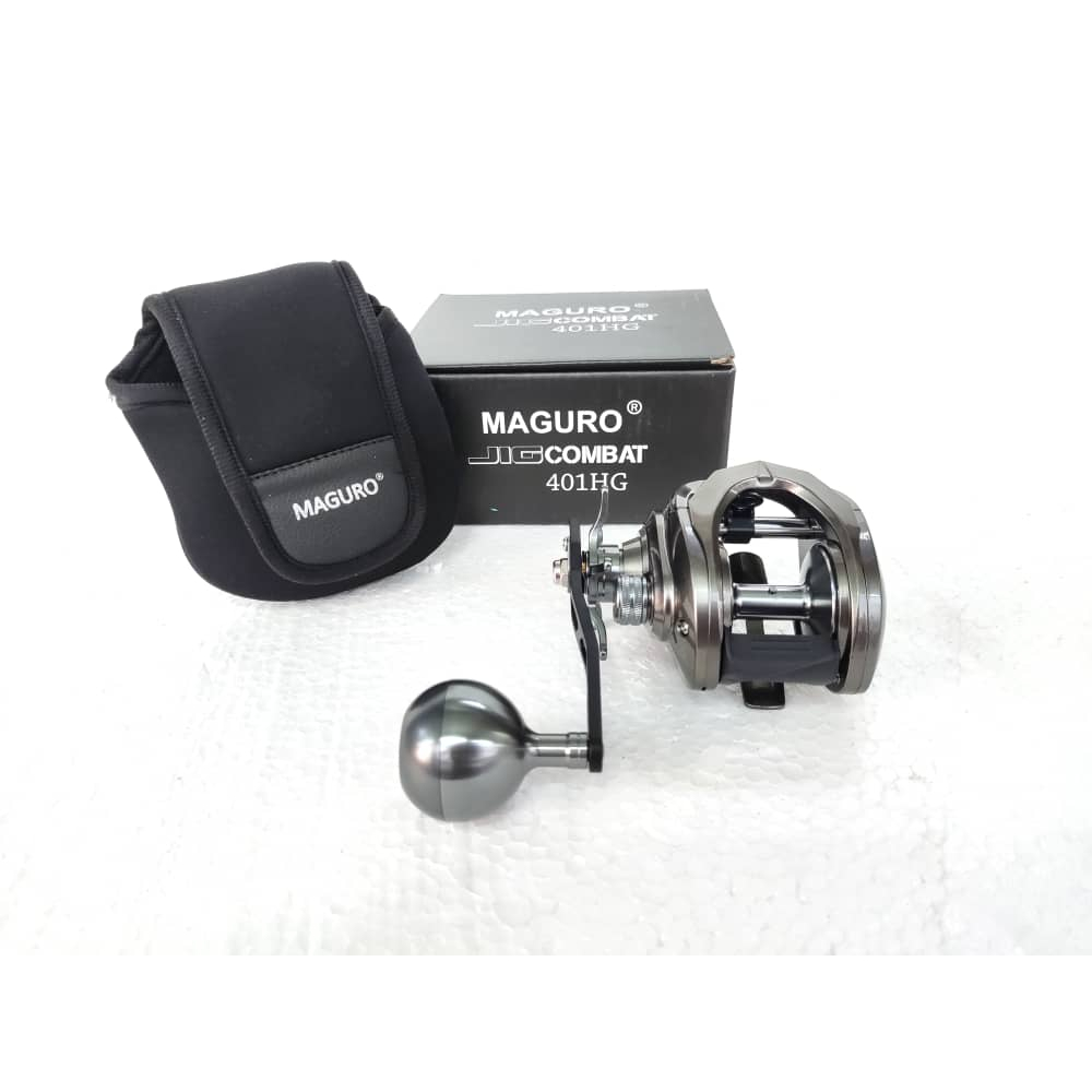 MAGURO JIG COMBAT 401HG CASTING FISHING REEL | Shopee Malaysia