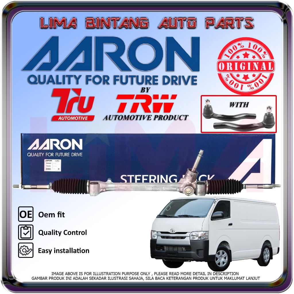 Toyota Hiace KDH200 KDH220 Power Steering Rack Assy AARON *Original ...