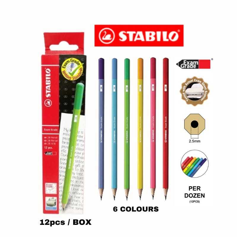 STABILO EXAM GRADE 2B PENCIL 288G/12 (12's/BOX) | Shopee Malaysia