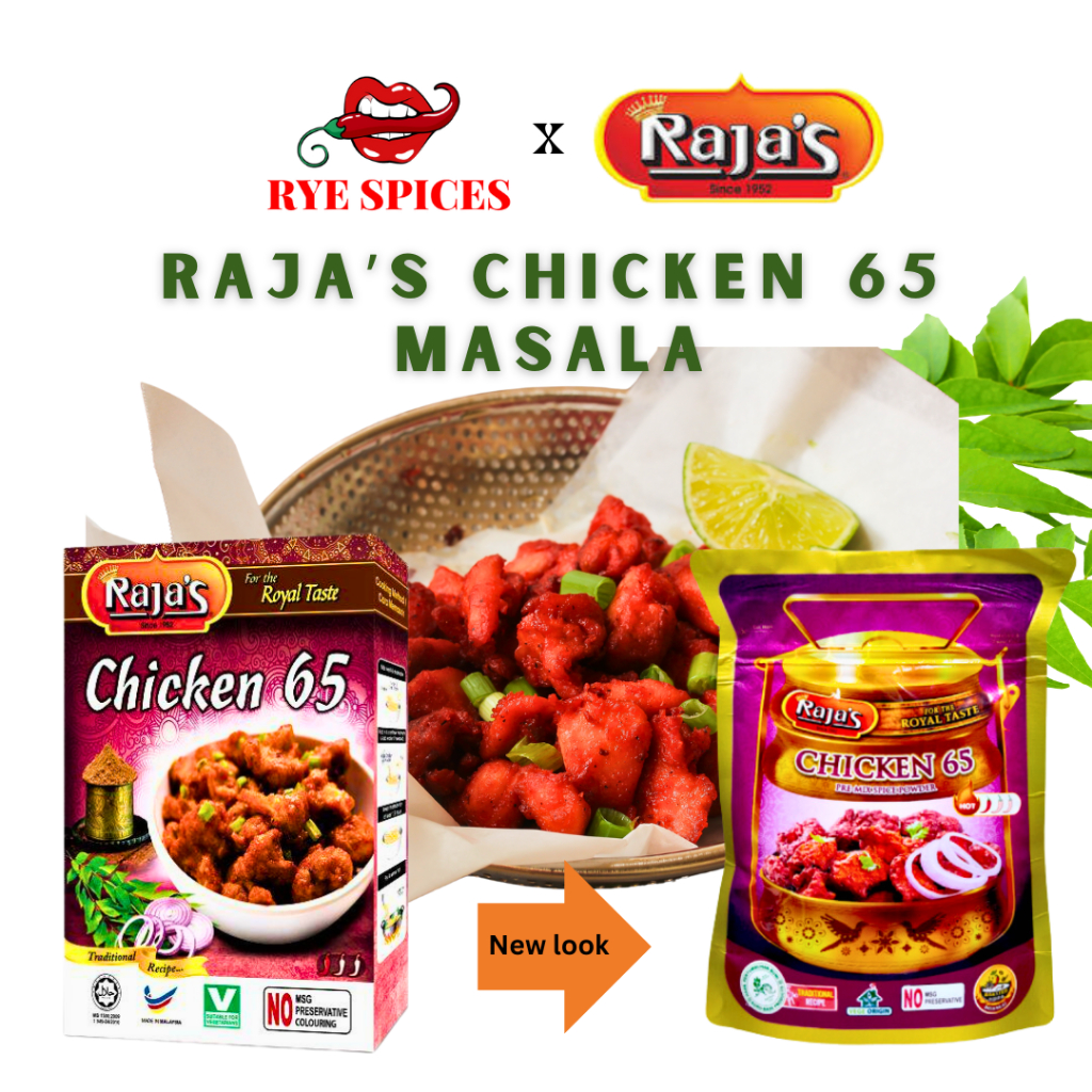 Raja's Chicken 65 Masala 100g Halal New Stock New Look | Shopee Malaysia