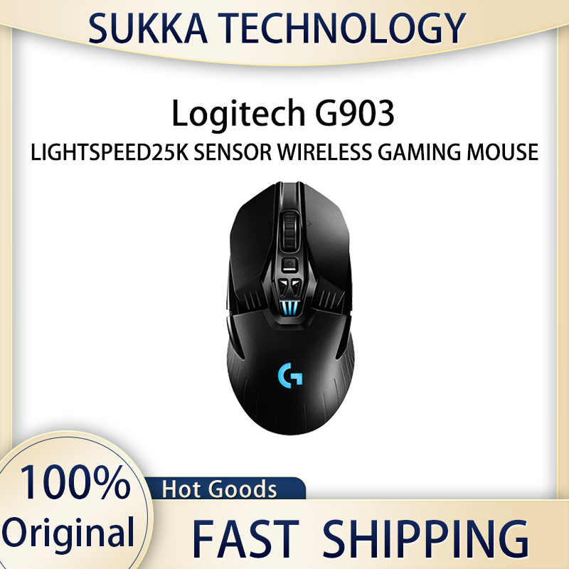 Logitech G903 Hero LIGHTSPEED Wireless Gaming Mouse w/HERO 25K Sensor ...