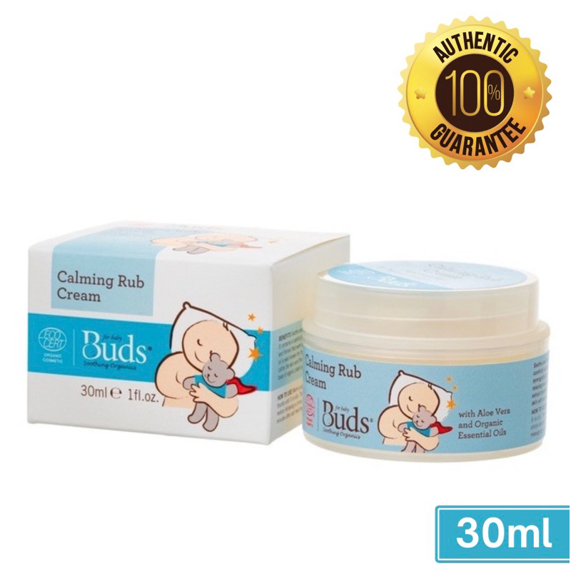 BUDS Soothing Organic Calming Rub Cream 30ml | Shopee Malaysia