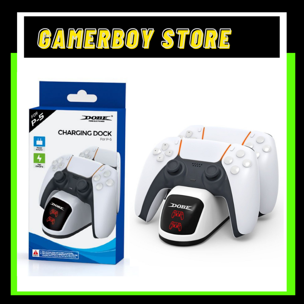 PS5 DUALSENSE CHARGING DOCK DOBE TP5-0515B | Shopee Malaysia