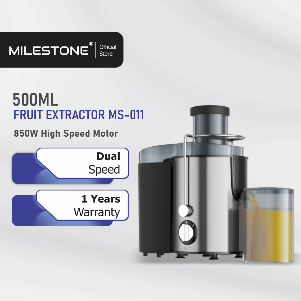 Milestone Stainless Steel Electric Fruit Extractor 850W | Shopee Malaysia