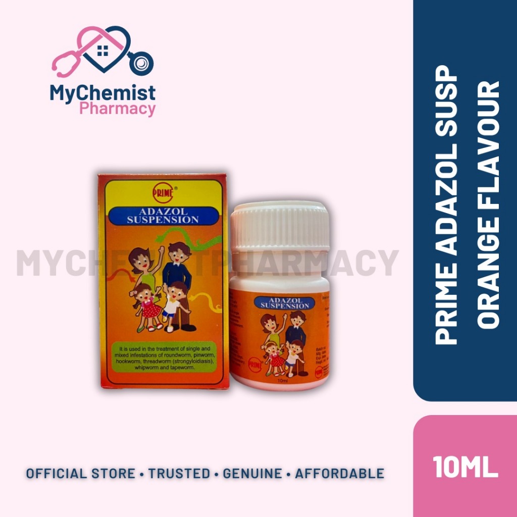 Prime Adazol Suspension 10ml Orange Flavour (Ubat Cacing) | Shopee Malaysia