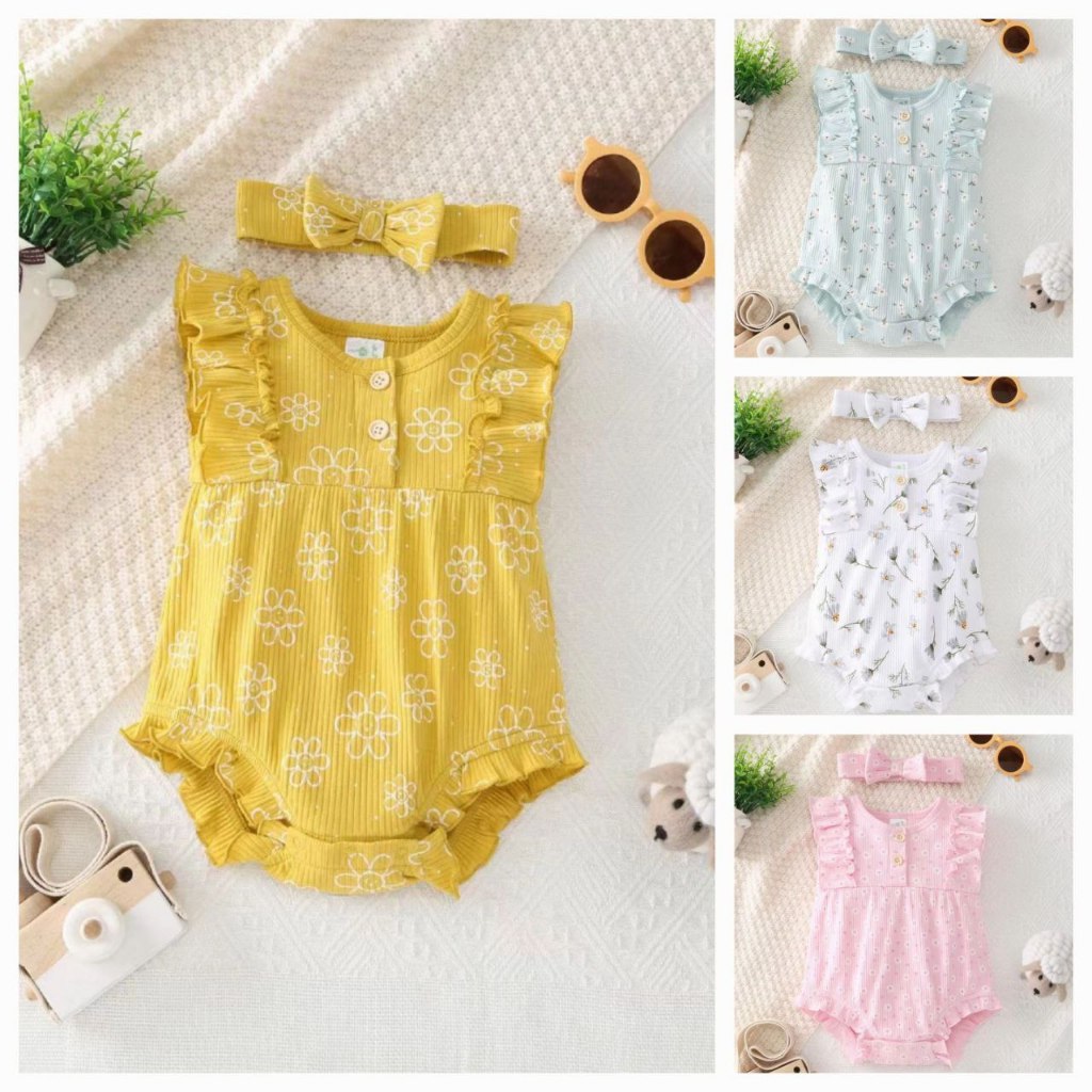 100%COTTON 2IN1 SET JUMPER SET BABY GIRL ROMPER SET BABY GIRL 100 ...