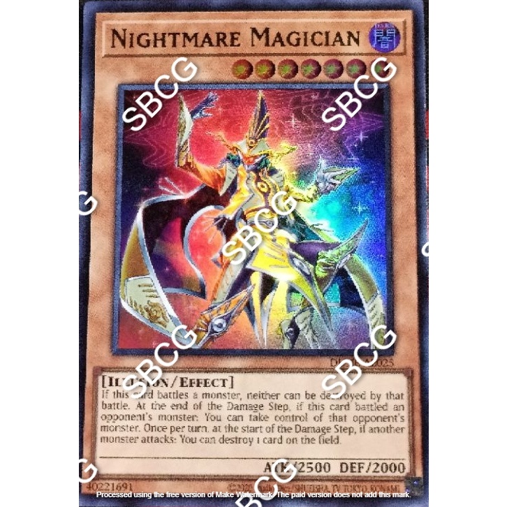 Duelist Nexus Asian-English "Nightmare Magician" ( DUNE-AE025 ...