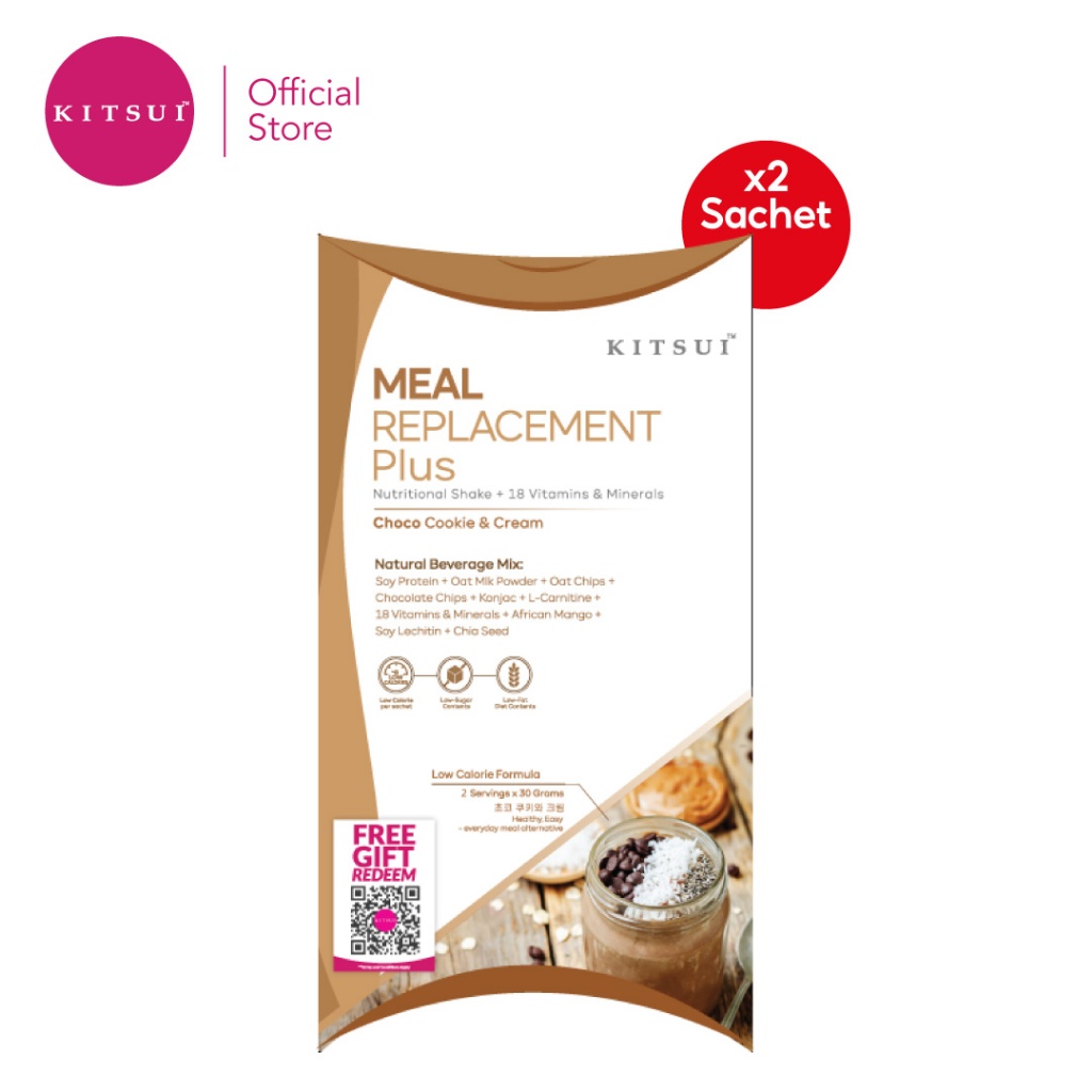 [SAMPLE NOT FOR SALE] KITSUI Meal Replacement Plus 2 Sachet | Shopee ...