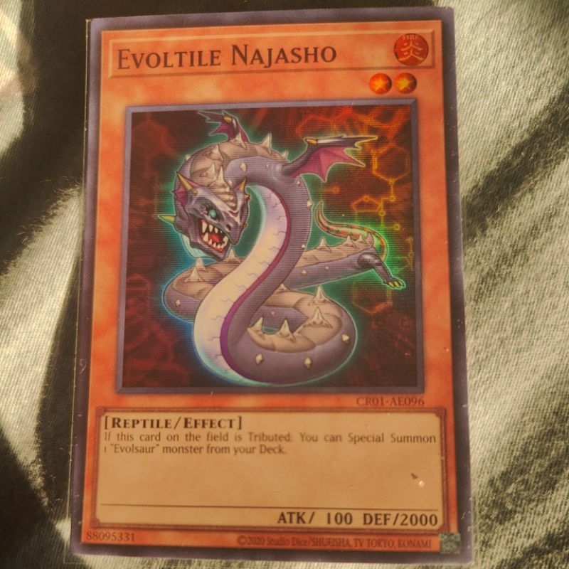 Yugioh: CR01-AE096 Evoltile Najasho (Super Rare) | Shopee Malaysia