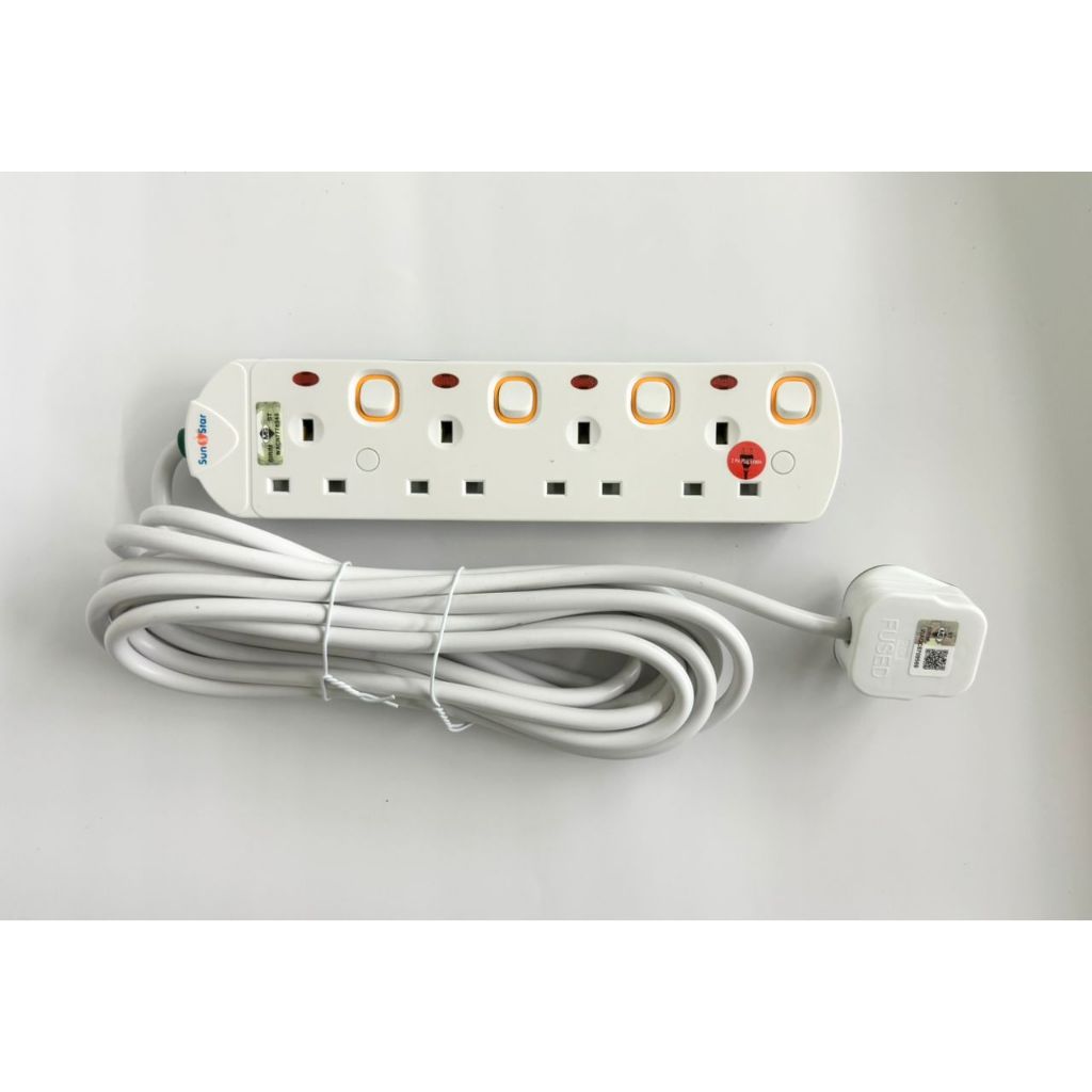 Sunstar WS Extension Wire Plug Trailing Socket Extension Cabang Heavy ...