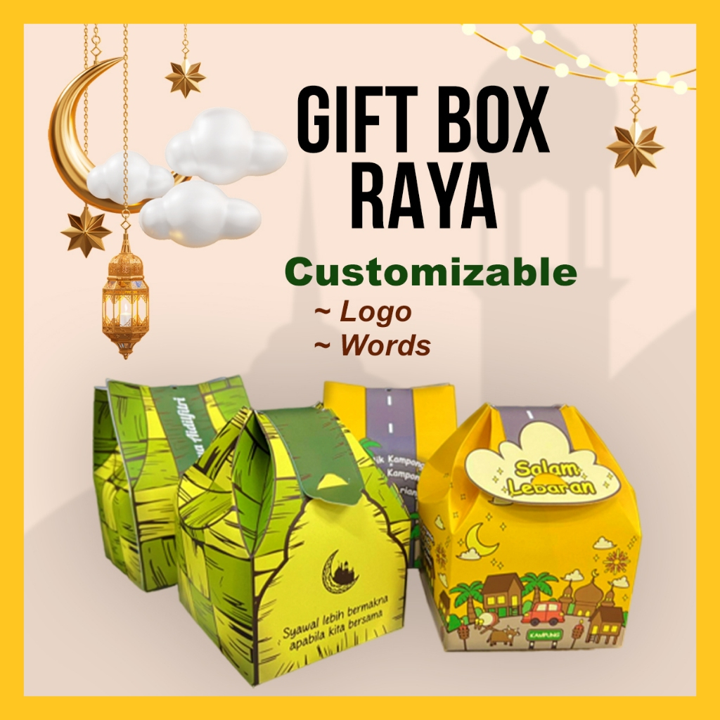 Hari Raya Colour Gift Box ART CARD BOX Kotak Packing Box Packaging Box ...