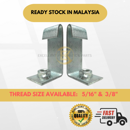 [Ready Stock in JB] ZINC PLATED C CHANNEL HOOK BRACKET PIPE HANGER L ...